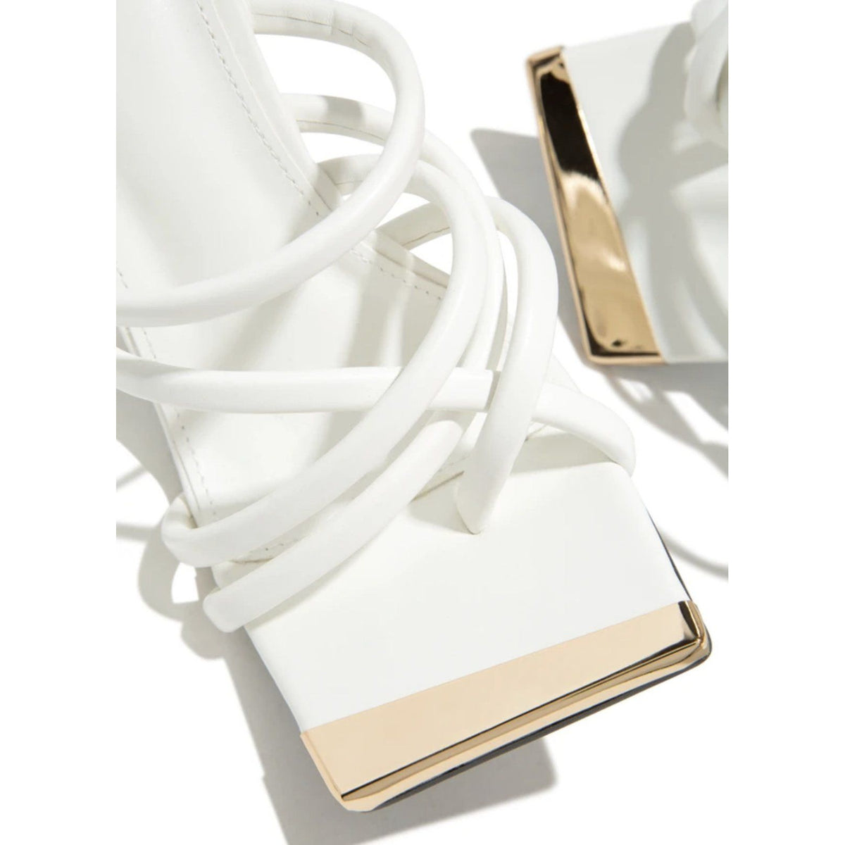 Square Toe Stiletto Heel (White) – Stilettos Fashion Boutique